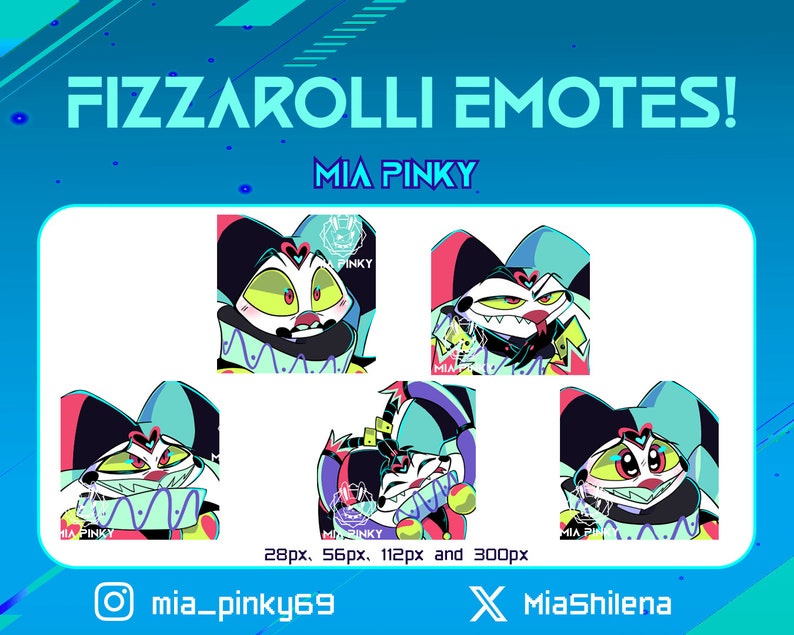 Helluva Boss Fizzarolli Emotes for Twitch, Youtube and Discord - Etsy