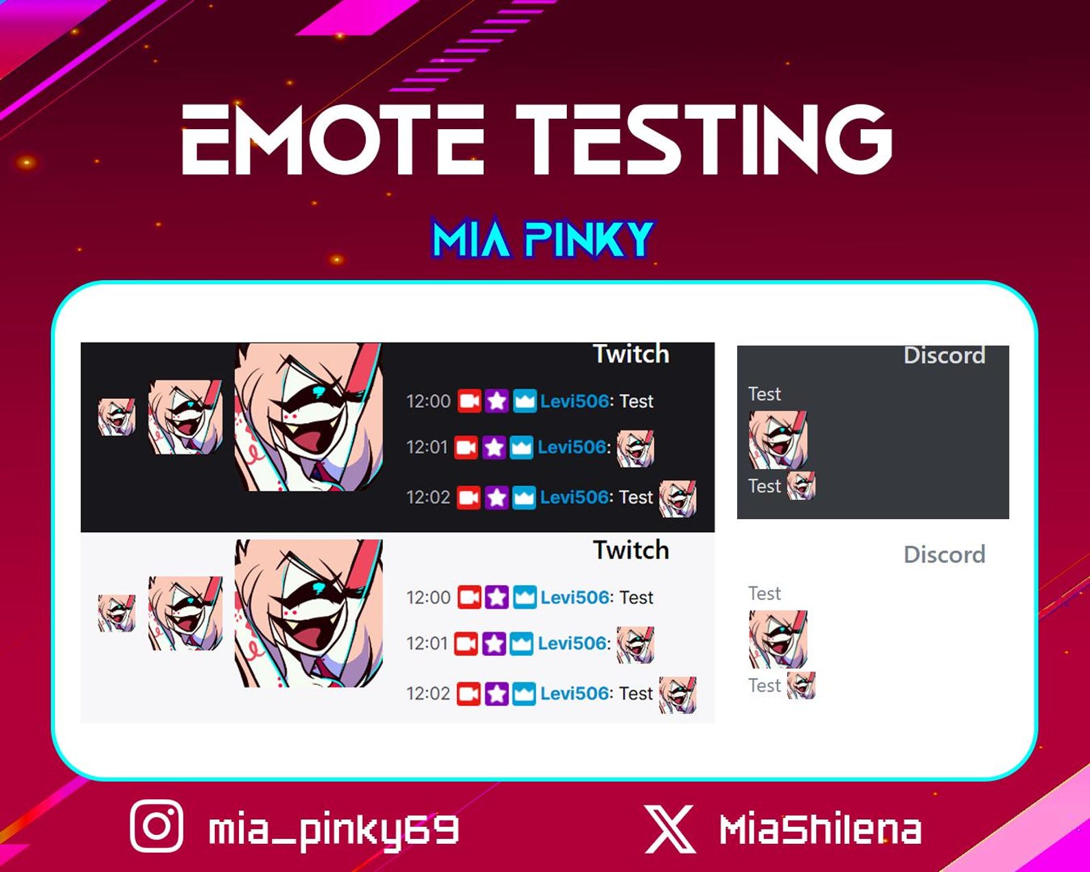 Hazbin Hotel Cherri Bomb Emotes for Twitch, Youtube, and Discord - Etsy