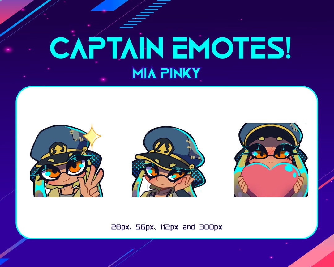 Emotes Captain Splatoon 3 for Twitch, Youtube and Discord - Etsy