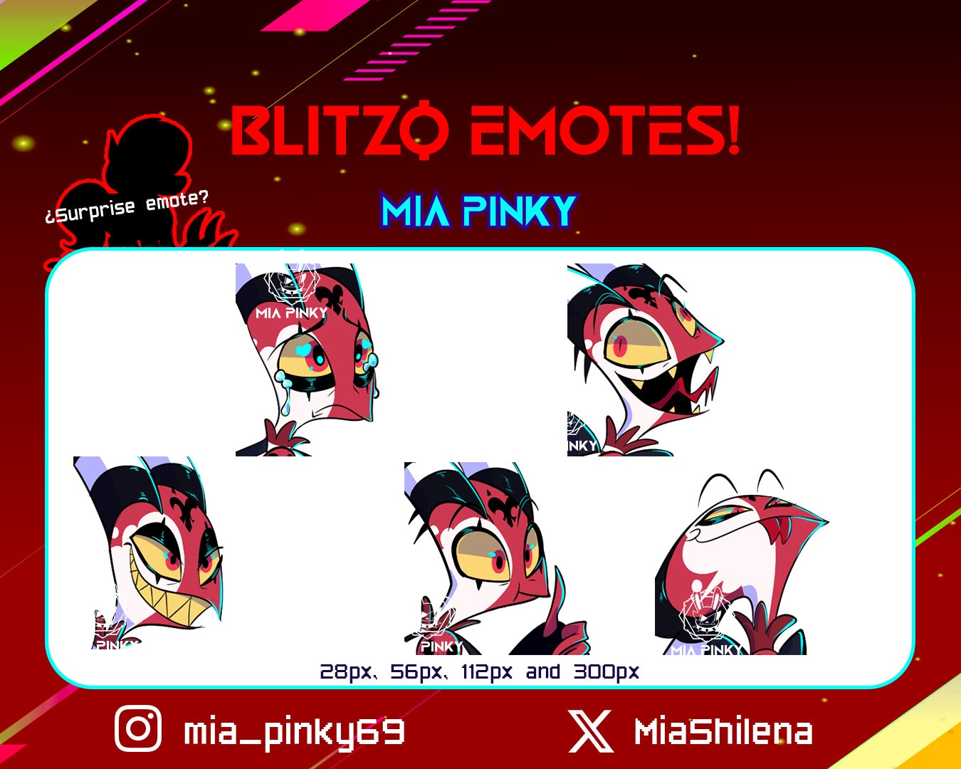 Helluva Boss Blitzo Emotes for Twitch, Youtube and Discord - Etsy