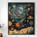 Outer Space Poster of Planet and Stars for Space Enthusiast, Playroom ...