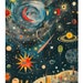 Outer Space Poster of Planet and Stars for Space Enthusiast, Playroom ...