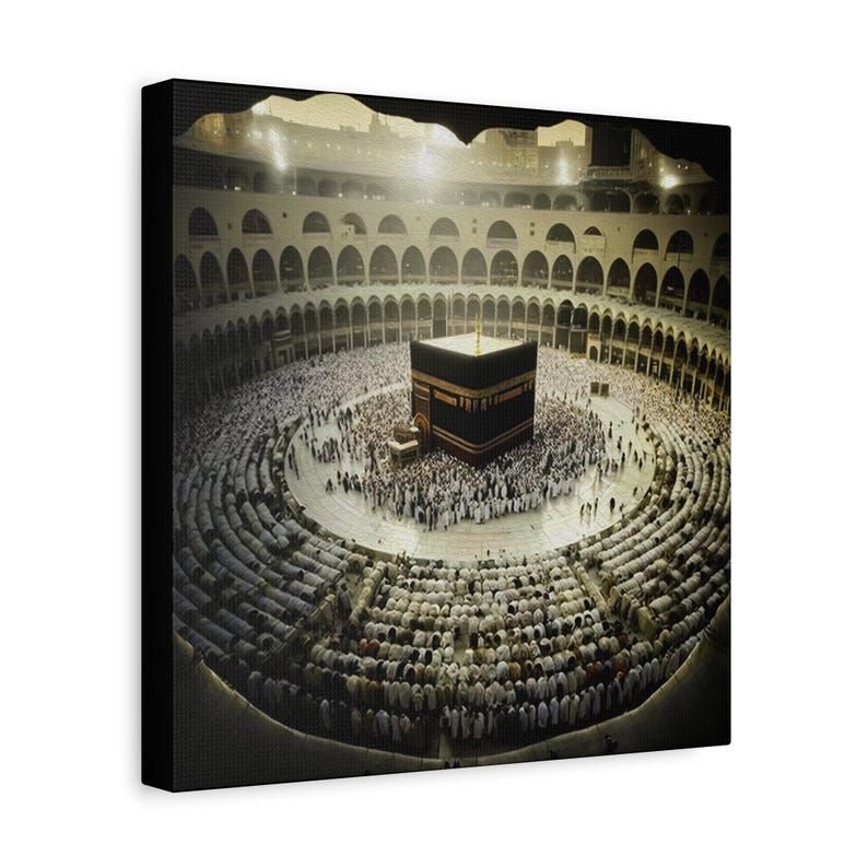 Kaaba Oil Painting, Kaaba Wall Art, Kaaba Wall Decor, Kaaba Painting ...