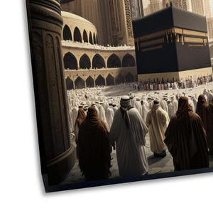 Drawing of the Kaaba Prayer in Mecca - Etsy