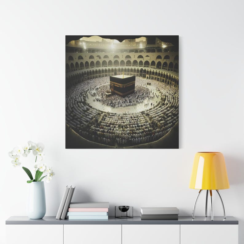 Kaaba Oil Painting, Kaaba Wall Art, Kaaba Wall Decor, Kaaba Painting ...