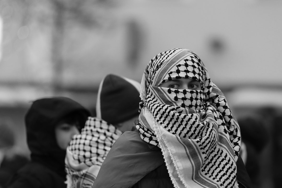 Palestinian Keffiyeh Scarf Style Cotton Arafat Hatta - Etsy