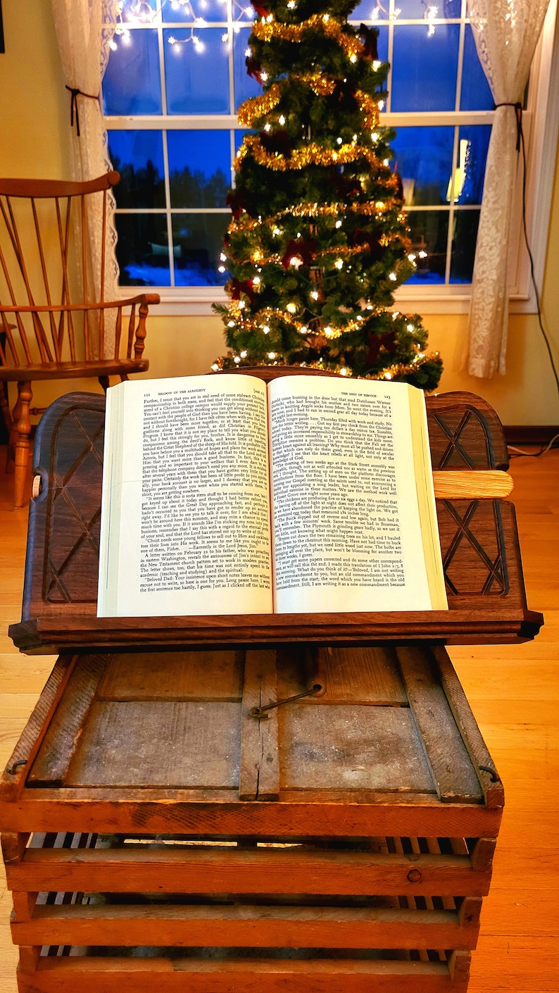 Walnut Reading Stand - Etsy