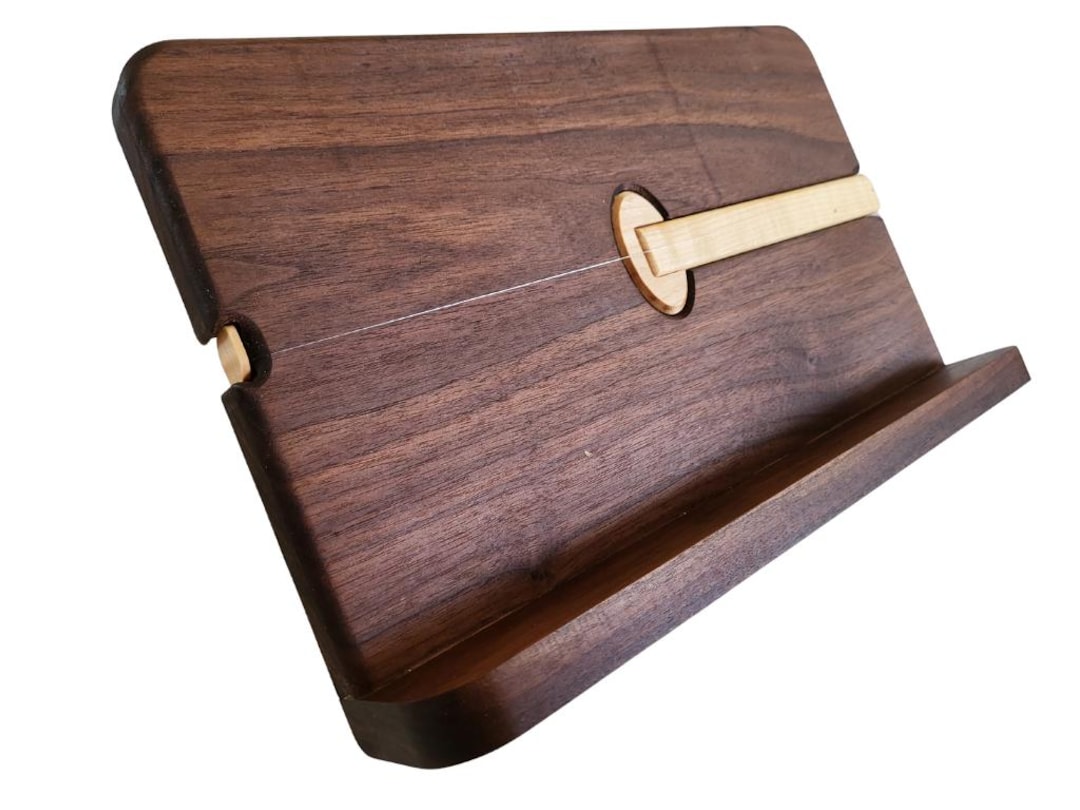 Walnut Modern Book Stand - Etsy