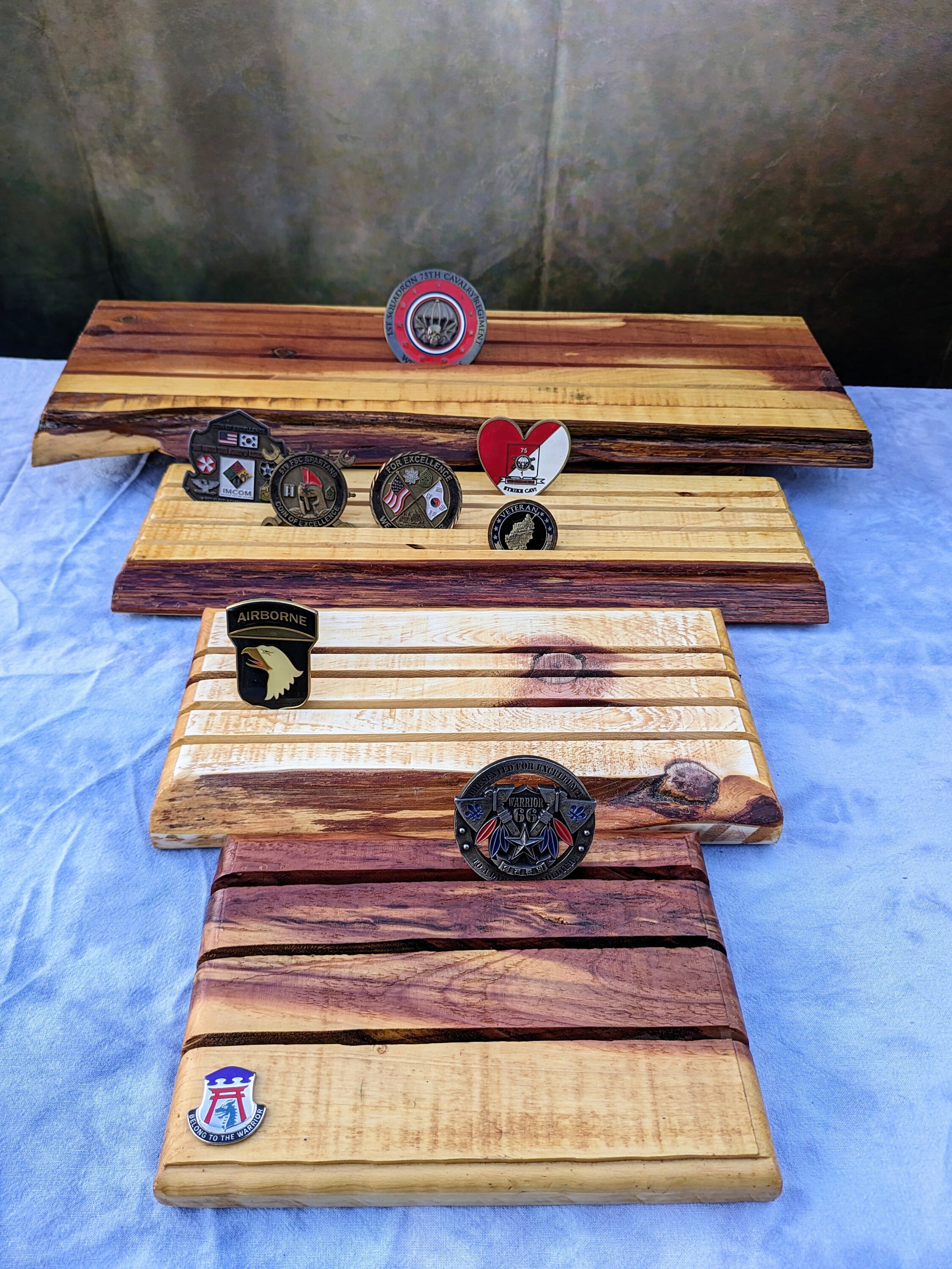Cedar Challenge Coin Racks and Boxes - Etsy