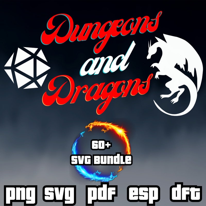 Dungeons and Dragons Svg - Etsy
