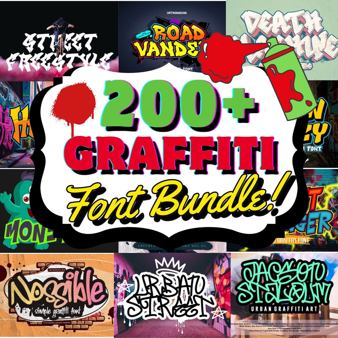 Graffiti Font, Graffiti Font SVG, Graffiti Svg, Street Font, Font ...