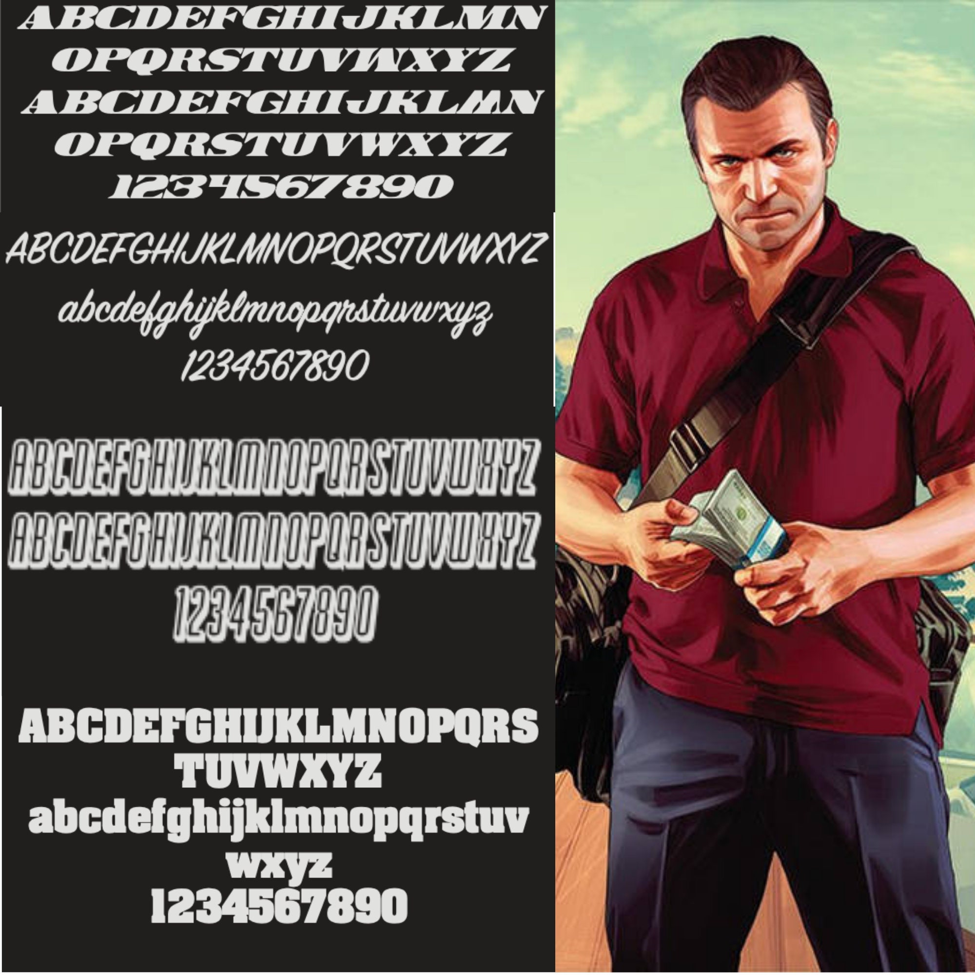 Gta Font Bundle, Gta Font , Auto Theft Svg Font, Theft Grand SVG, Font ...
