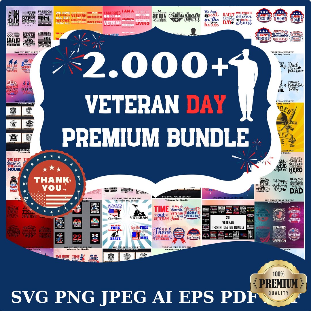 Veteran Svg Bundle, Veteran Day T-shirt Designs,veteran Day Bundle ...
