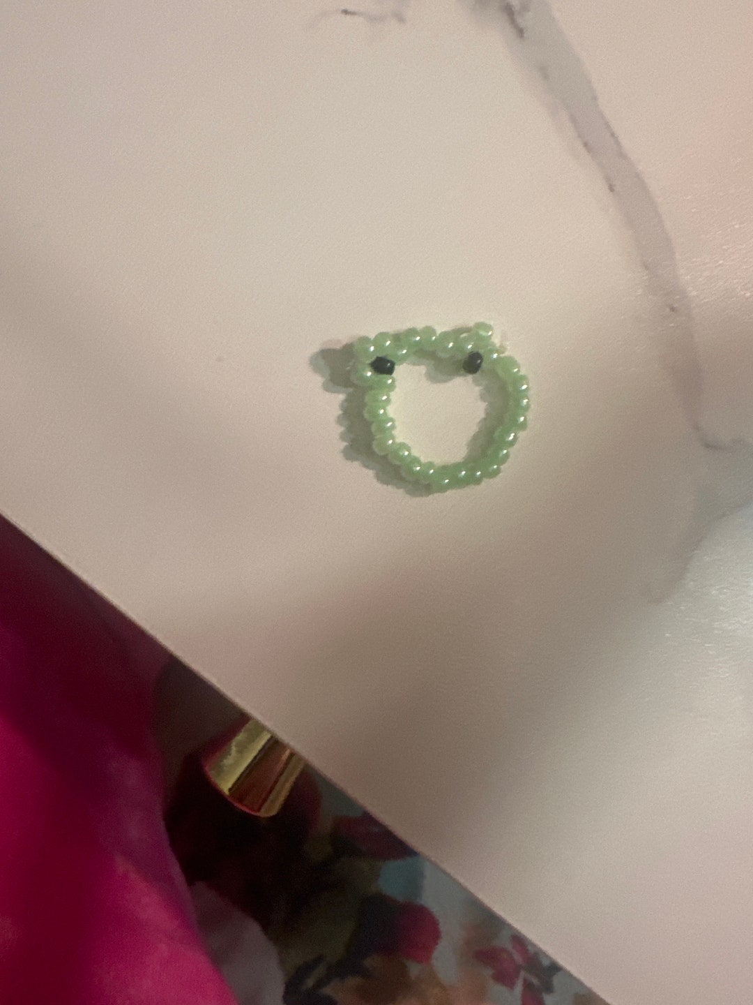 Frog Seed Bead Ring - Etsy
