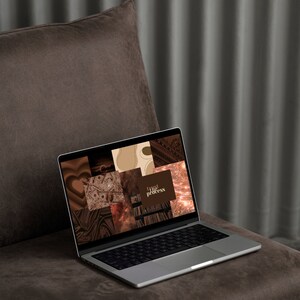 Brown Aesthetic Desktop Wallpaper - Etsy