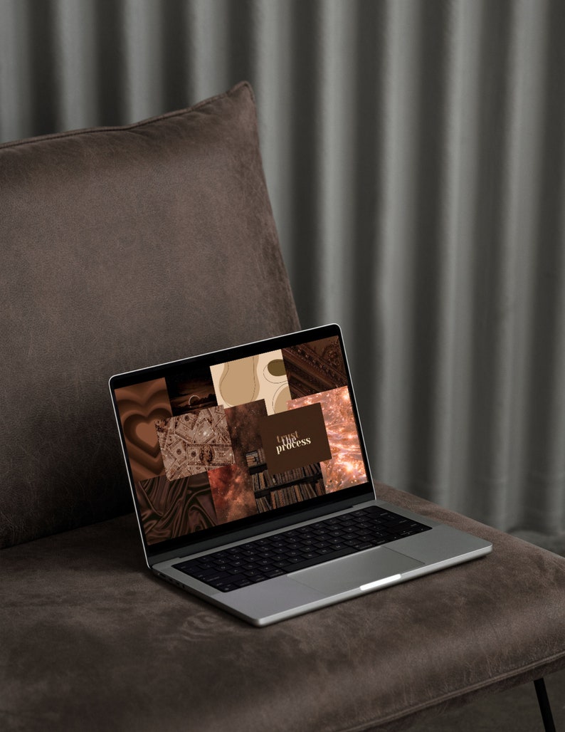 Brown Aesthetic Desktop Wallpaper - Etsy