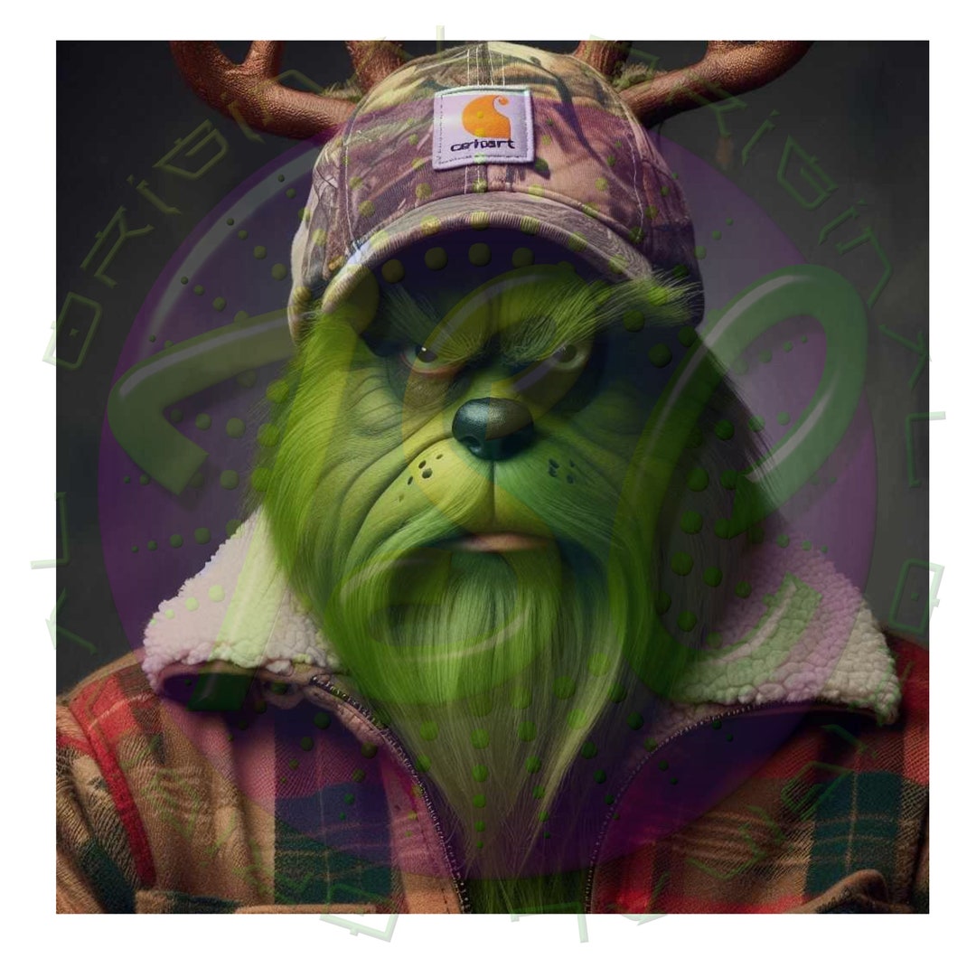 Grinch Manly Grinch Hunting Grinch Cold Weather Grinch - Etsy Australia