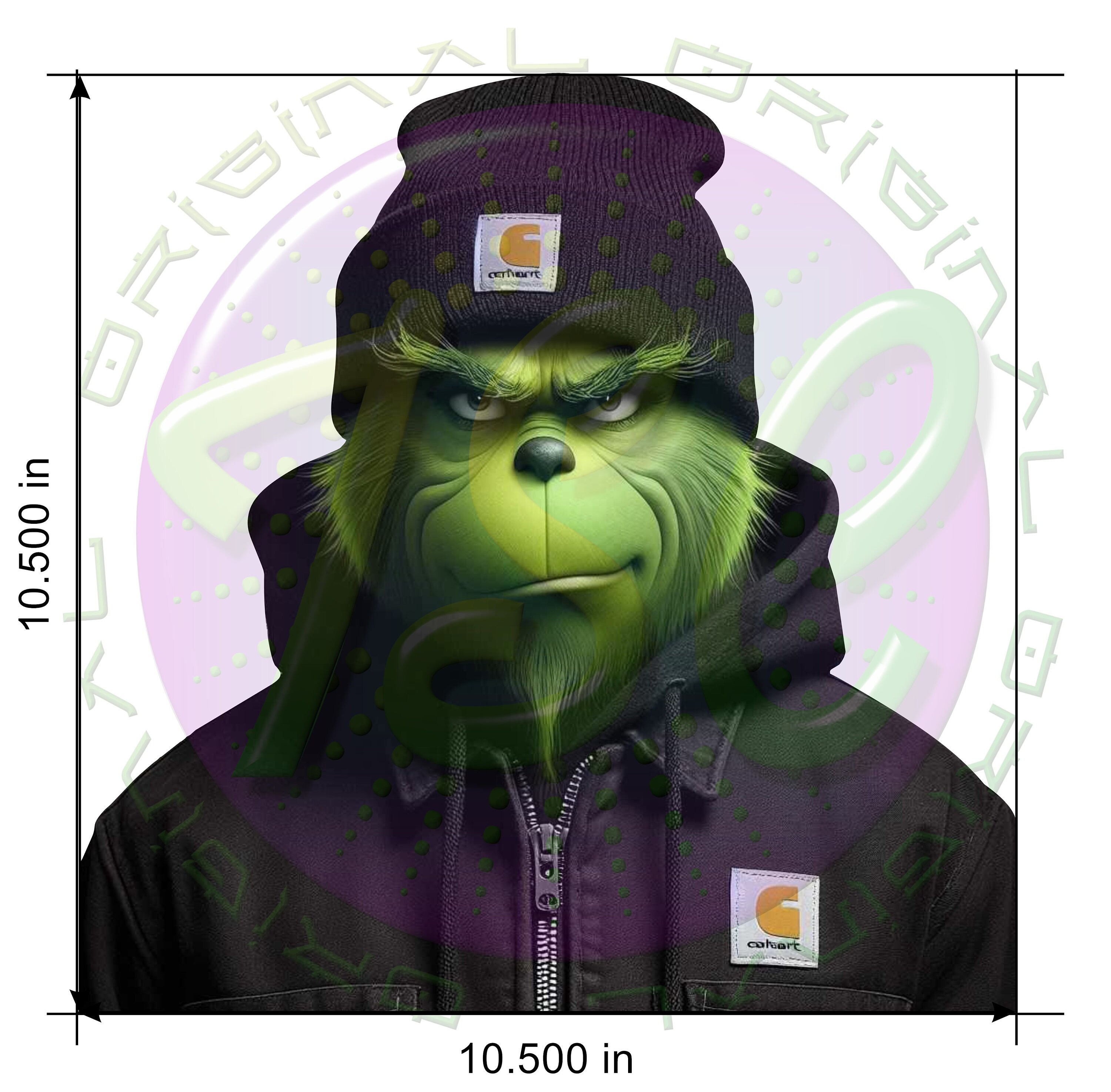 Grinch, Manly Grinch, Cold Weather Grinch, Grinch Wearing Black, Grinch ...