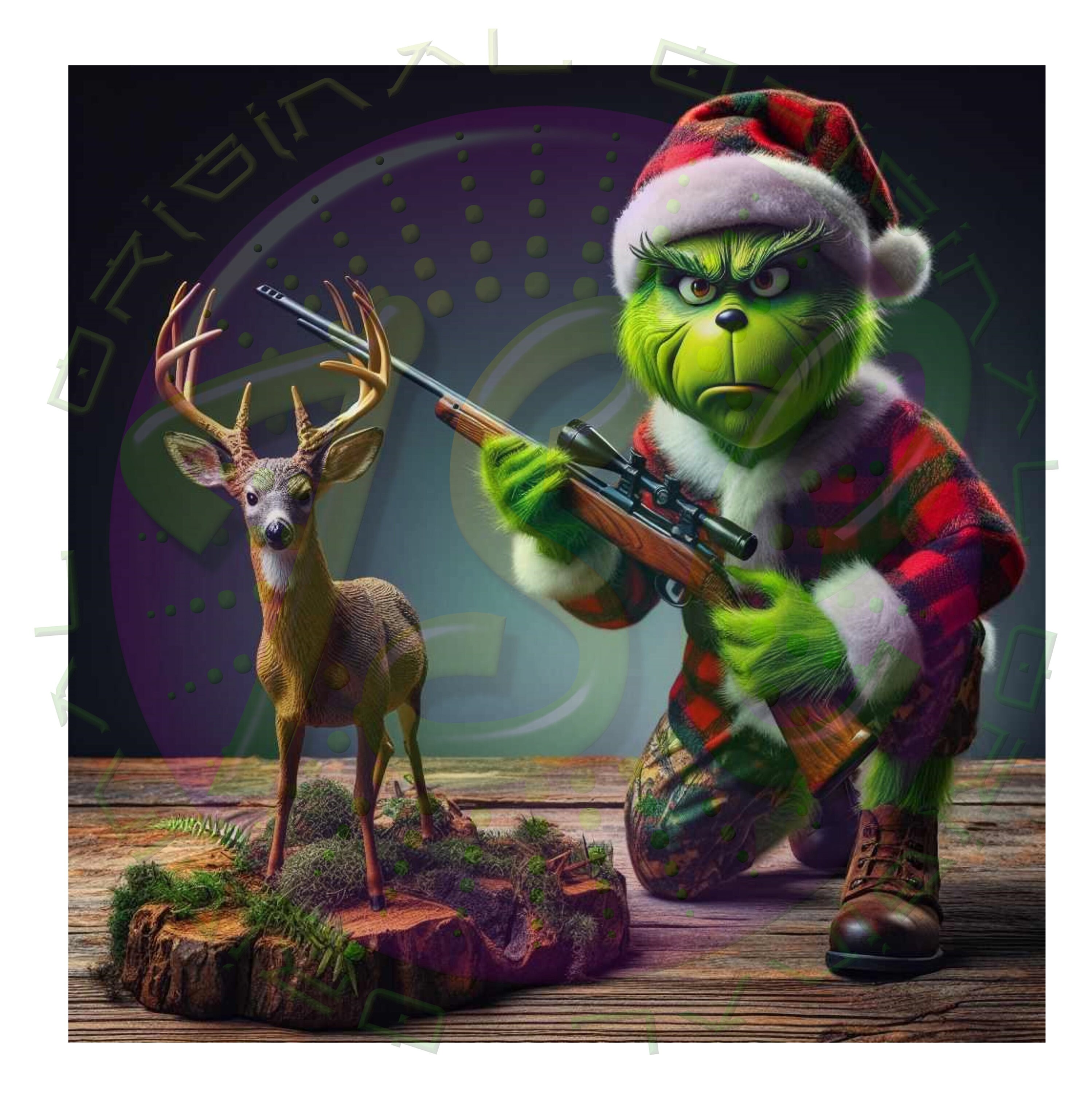 Grinch Grinch PNG Manly Grinch Hunting Grinch Cold Weather - Etsy
