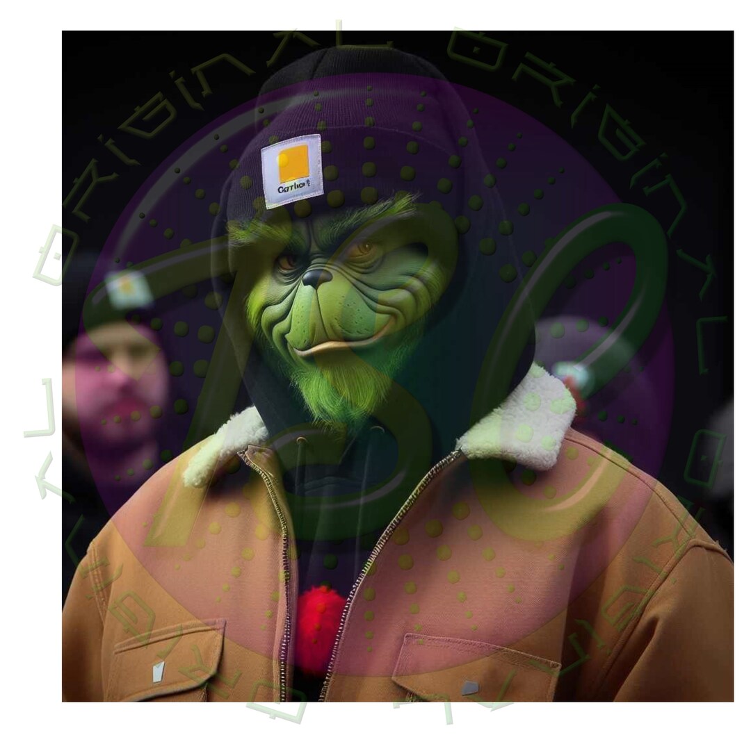 Grinch, Manly Grinch, Cold Weather Grinch, Grinch Wearing Brown Carhart ...