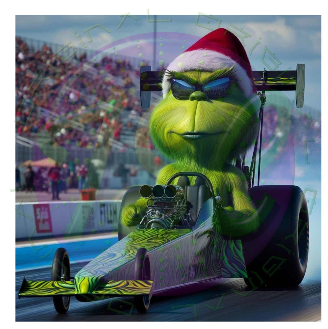 Grinch Racing, Grinch, Grinch PNG, Grinch in Racecar - Etsy