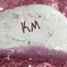 Love on Purple Painted Rock - Etsy