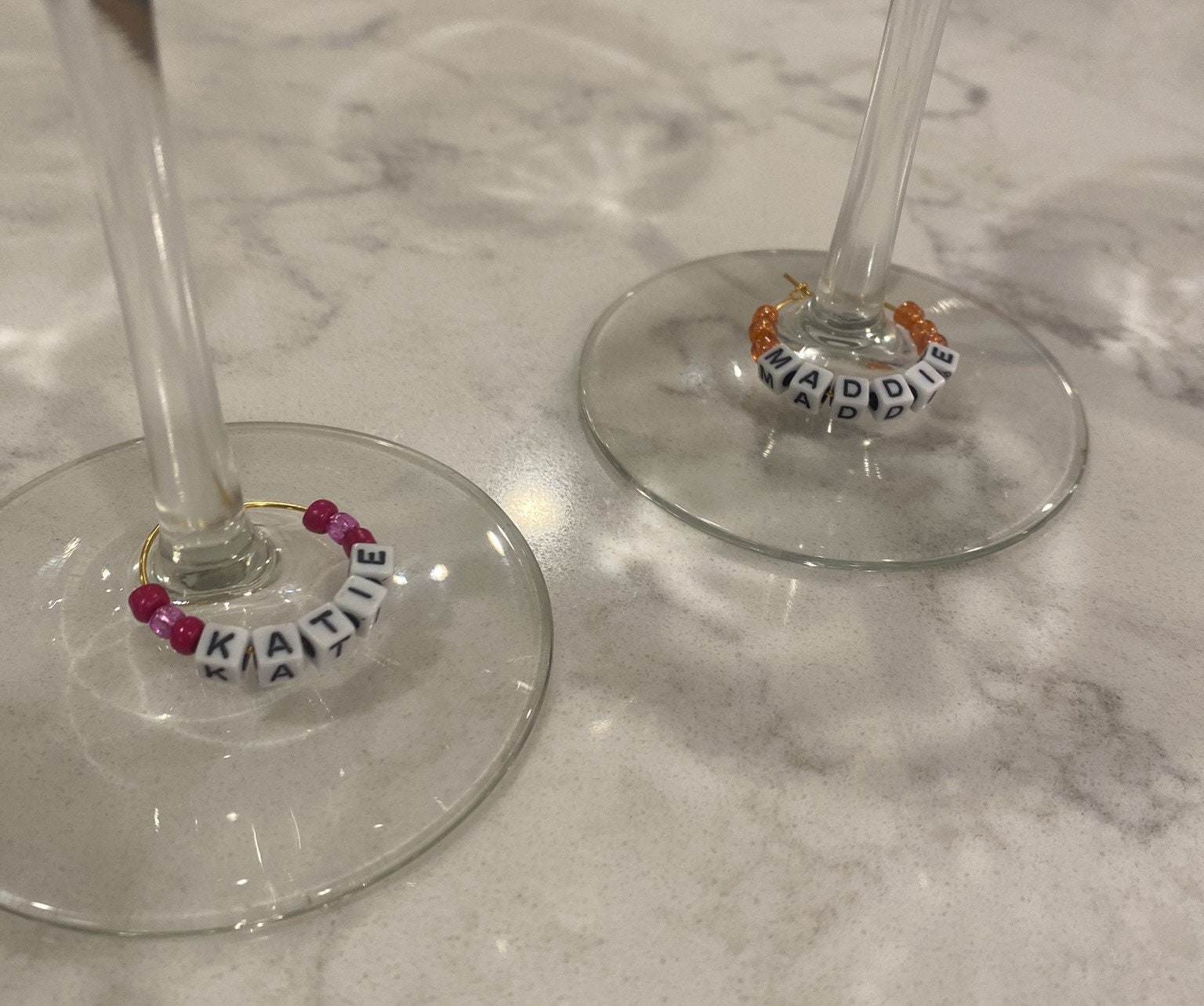 Custom Name Handmade Wine Glass Charms – Custom Unique and Charming ...