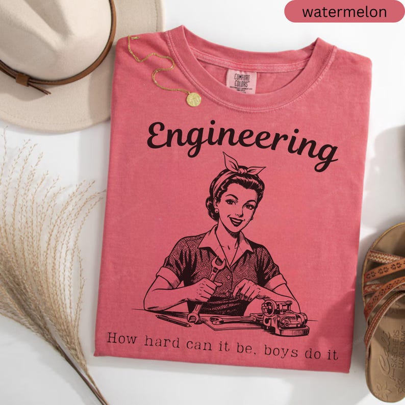 Woman Engineer Tshirts Women in Mechanical Engineering Comfort Colors ...