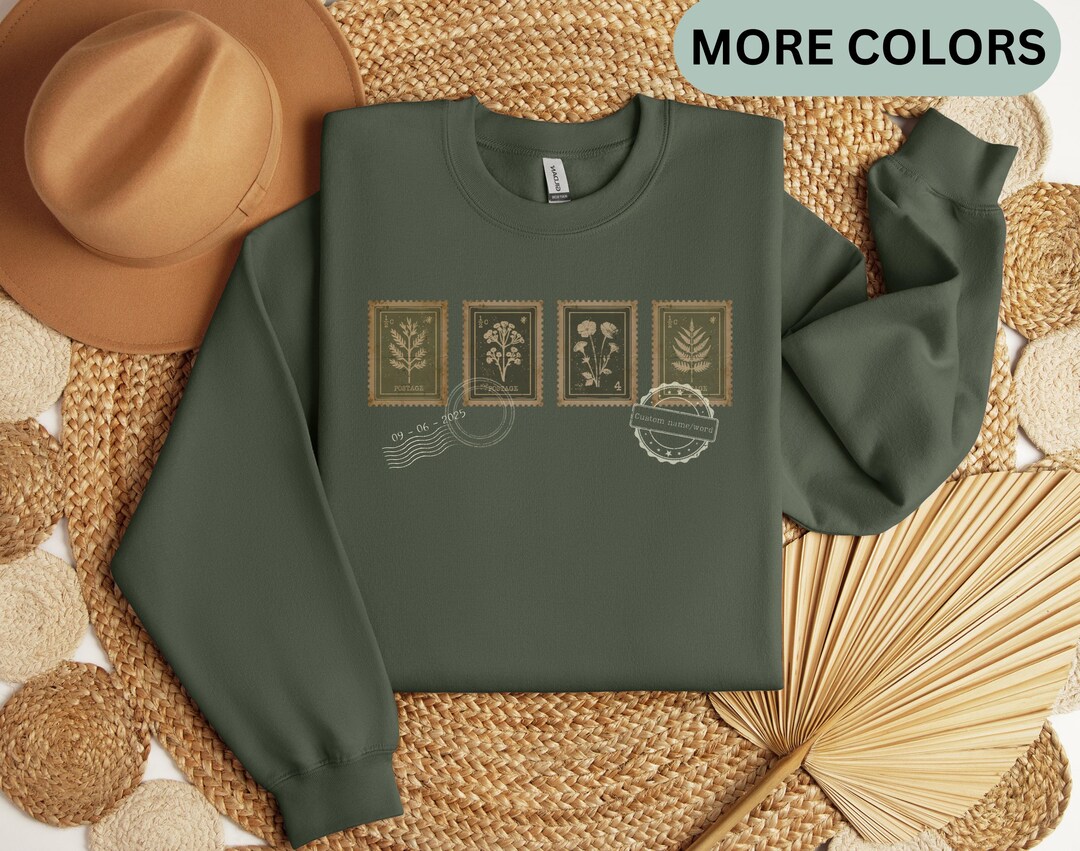 Customizable Vintage Stamp Sweater Gift for Stamp Collector Enthusiast ...