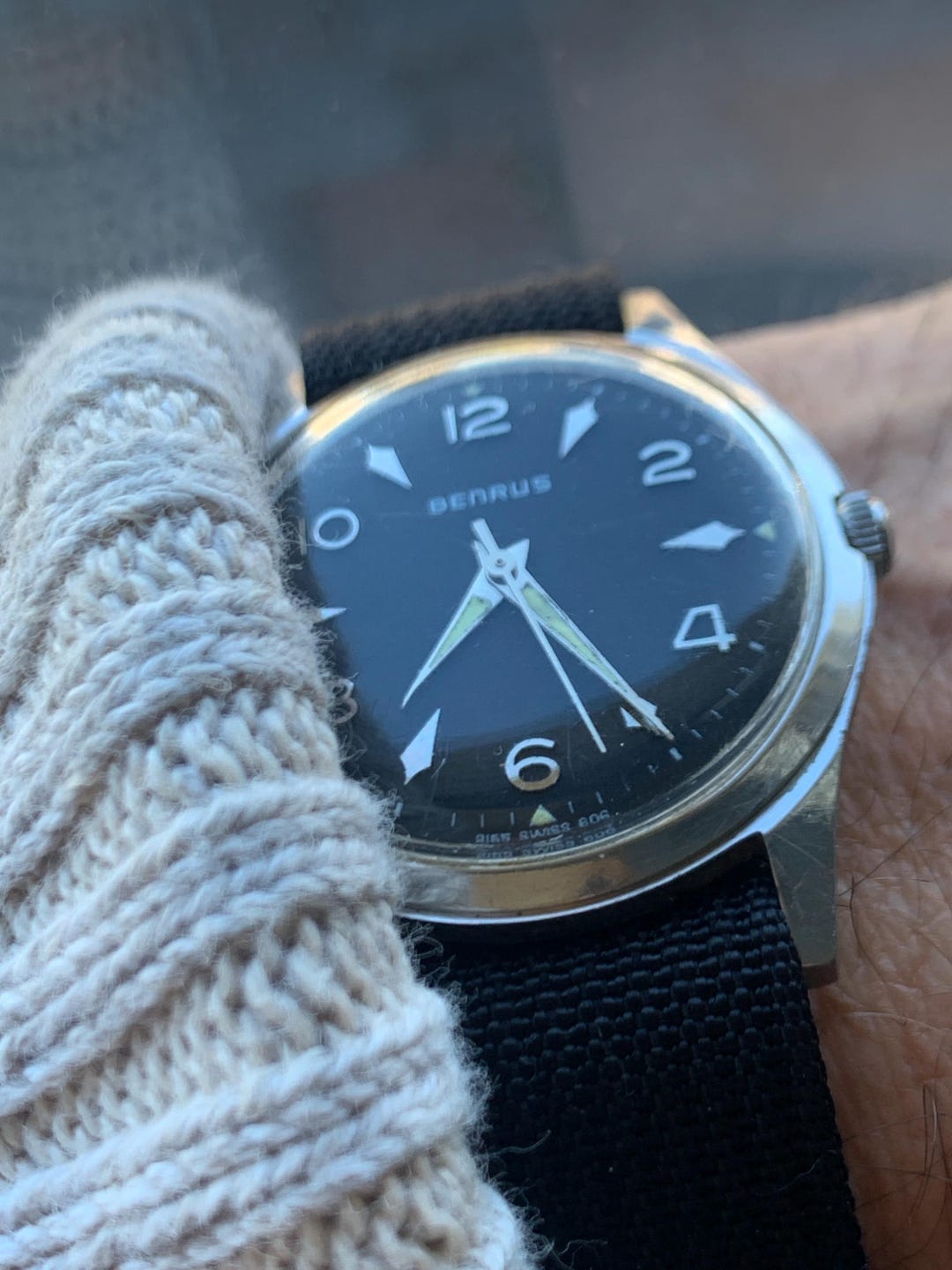 Benrus Series 2155 Watch WR With Black Dial. Very Good Condition, Mid ...