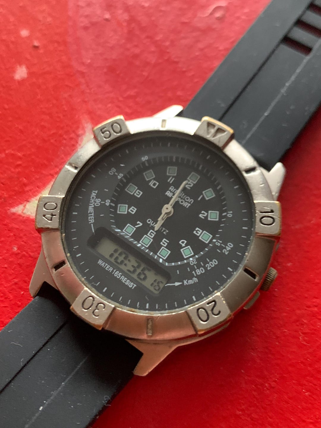 1980s Armitron Digital/analog Diving Watch - Hybrid Quartz Diver ...