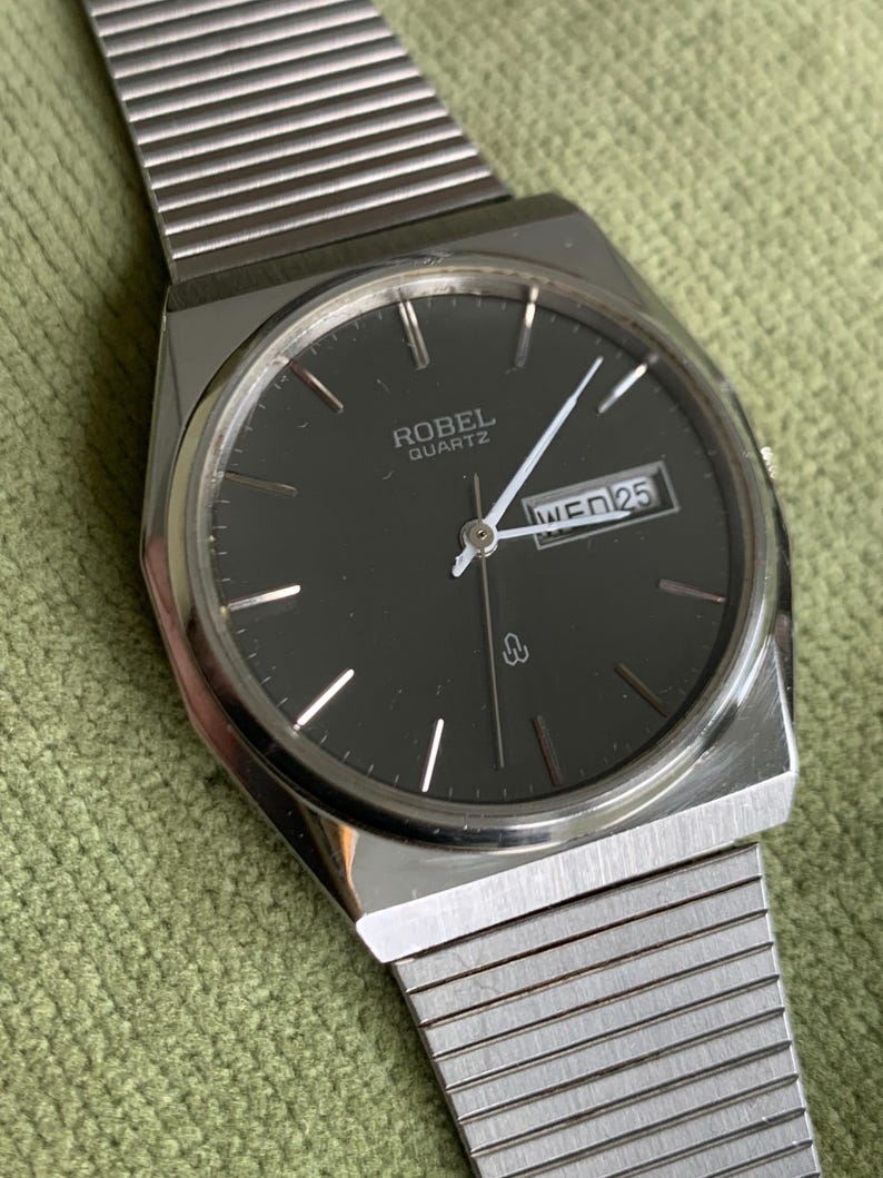 Mystery 1980s ROBEL Quartz Watch - Day Date Watch With Seiko/tissot ...