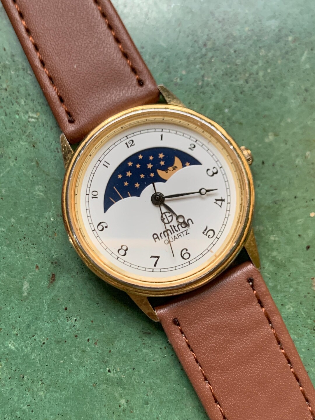 Armitron Moon Phase Watch - Nice Millennial Moonphase: New Battery, New ...