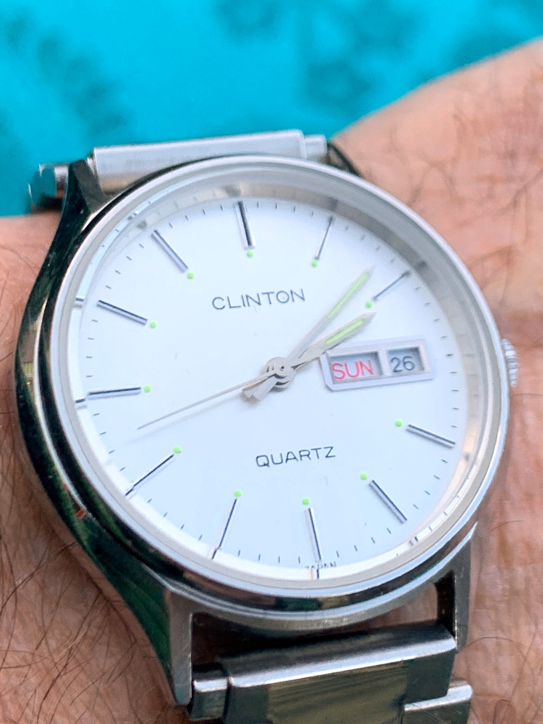 Unusual Rare 1970s Clinton Quartz Watch - Original High Polish ...