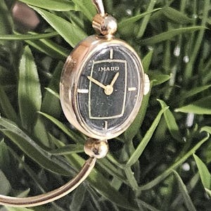 Beautiful Ladies Early 1980's Restored Imado Bangle Watch. Manual Wind ...