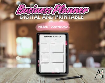 BUSINESS PLANNER Digital Planner Printable Planner Digital Download ...