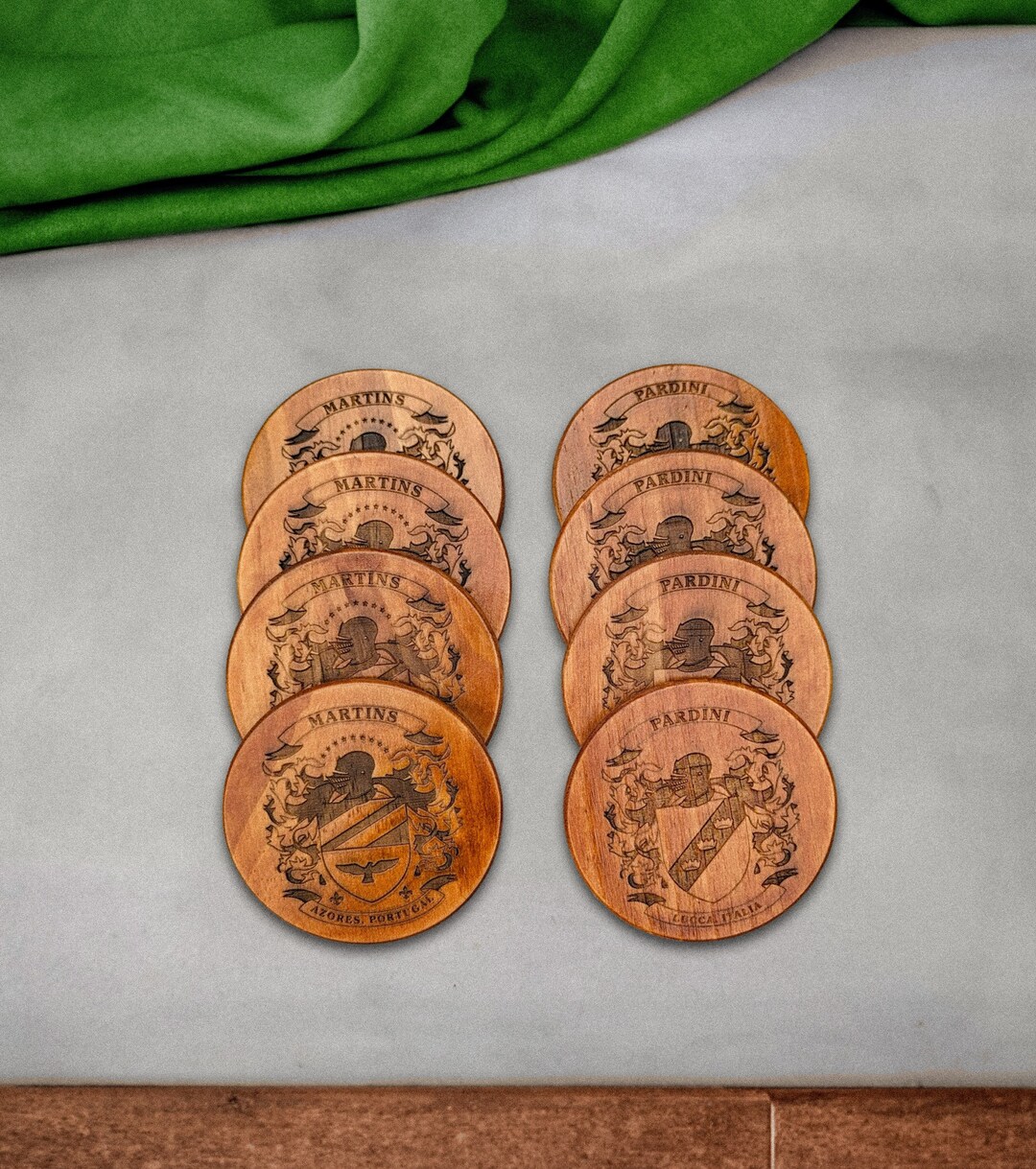 Drink Coasters, Family Crest - Etsy
