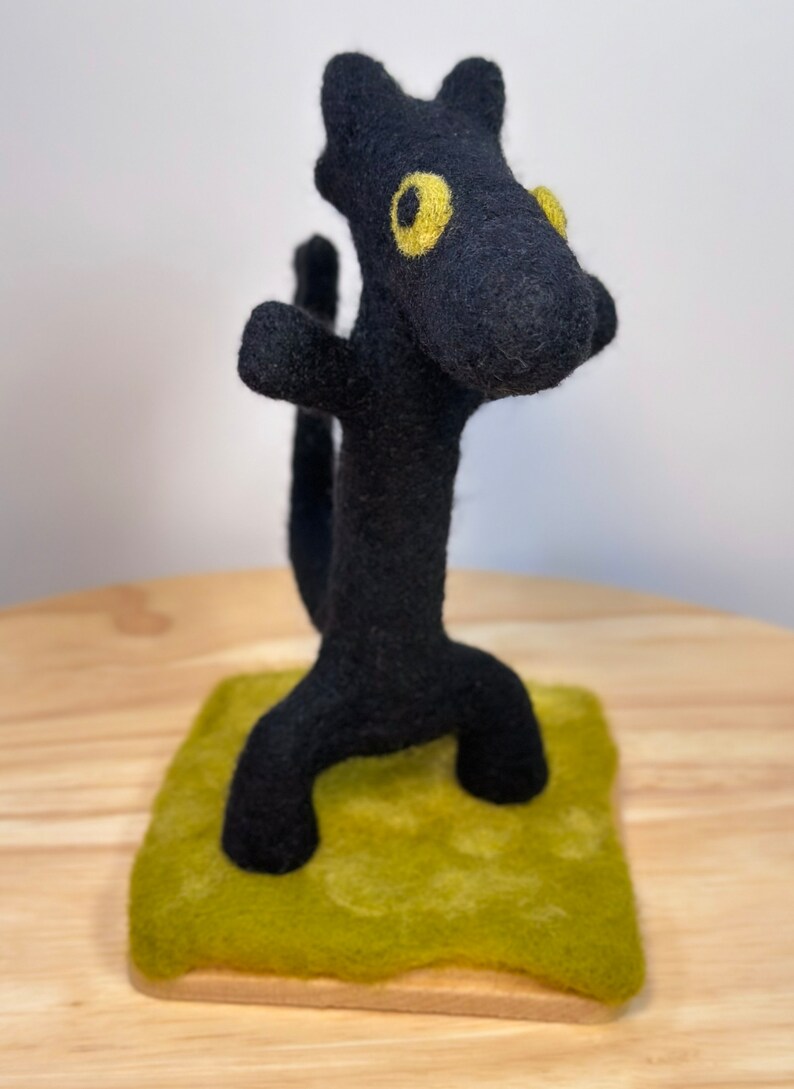 Dancing Toothless | Needle Felted Sculpture - Etsy