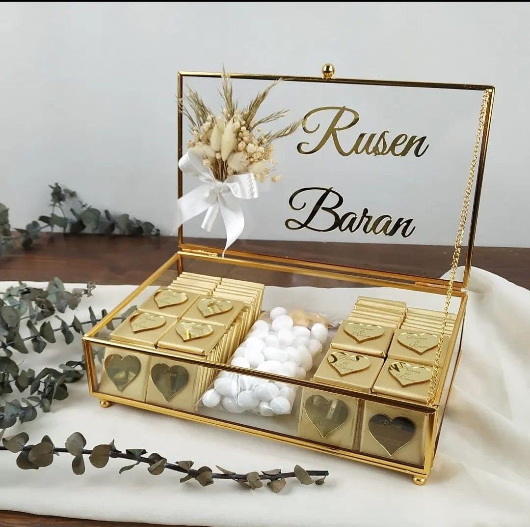 60 Pieces Chocolate Box, Engagement Chocolate, Wedding Chocolate ...