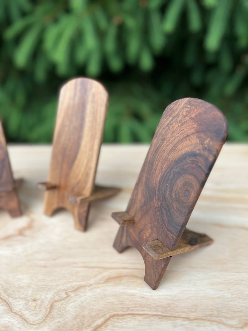 Walnut Phone Stand, Christmas Gift, Walnut Phone Holder, Foldable, Best ...
