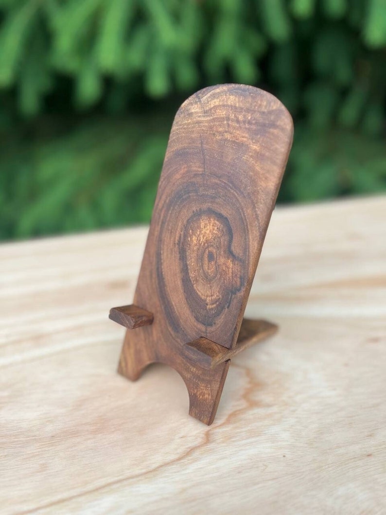 Walnut Phone Stand, Christmas Gift, Walnut Phone Holder, Foldable, Best ...
