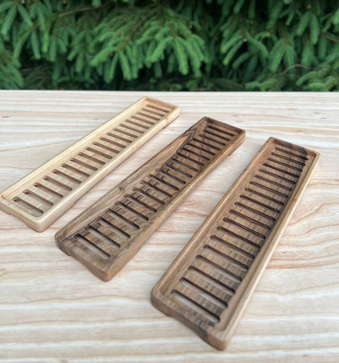 Large Wooden Soap Dish in Walnut - Handmade Soap Holder for Bathroom or ...