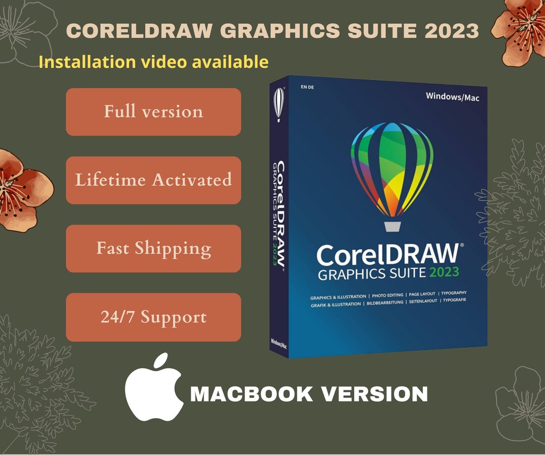 Coreldraw Graphics Suite 2023 for Macos Official Key License Install on ...
