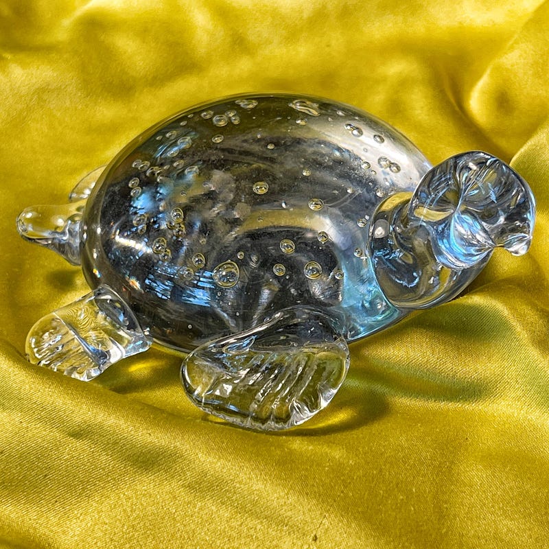 Glass Sea Turtle Etsy