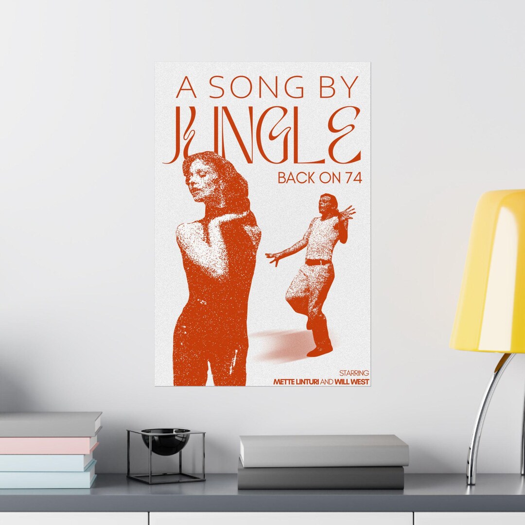 JUNGLE BACK ON 74 Retro Poster - Physical Print - Jungle4eva - Room ...
