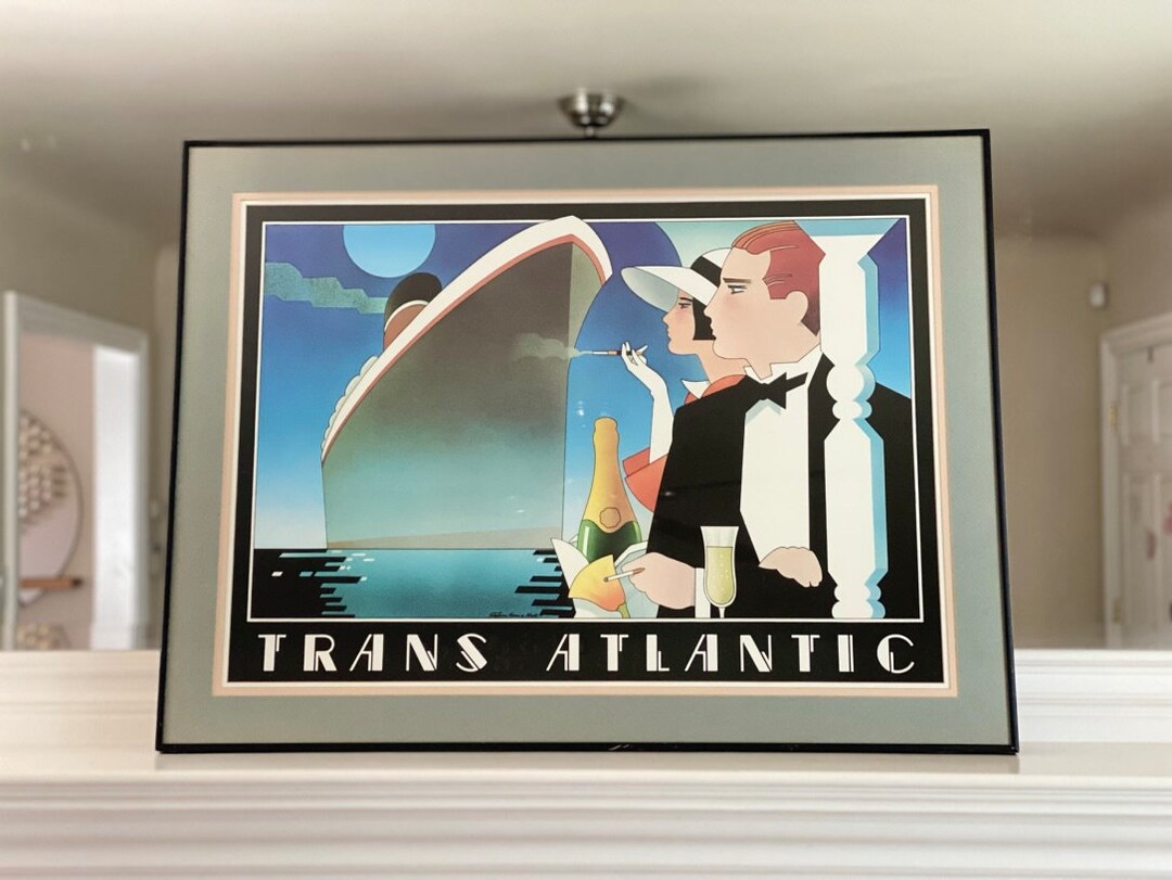 Framed Stephen Haines Hall Trans Atlantic Print - Etsy
