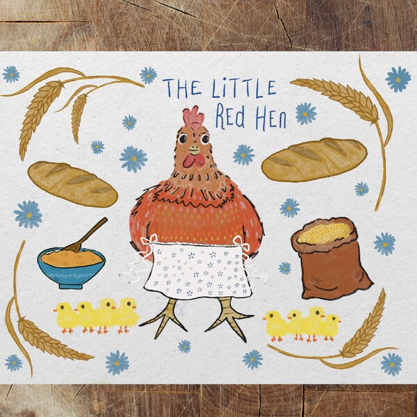 Little Red Hen - Etsy