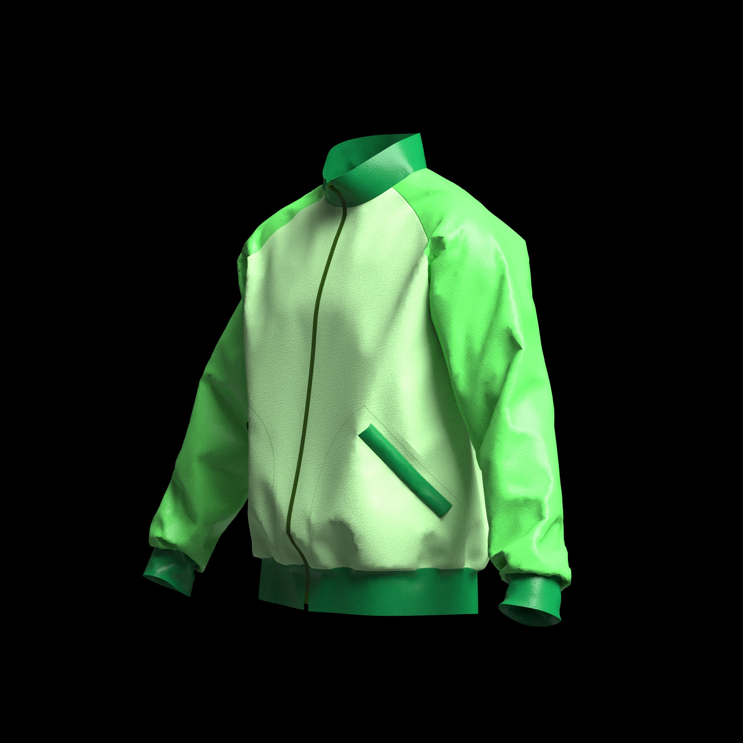 Mens Windbreaker Jacket 3D Garment for CLO3D Marvelous Designer ZPAC ...