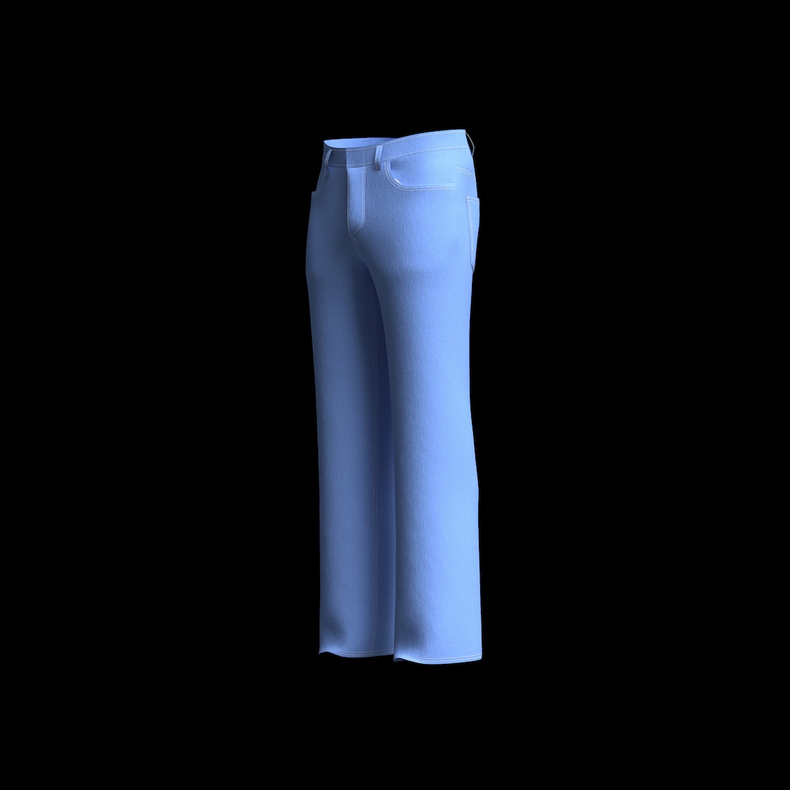 Mens Jeans 3D Garment for CLO3D Marvelous Designer ZPAC ZPRJ File ...
