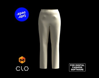 3D Digital Garment Women's Track Jacket - Clo3d/marvelous Designer 2D ...